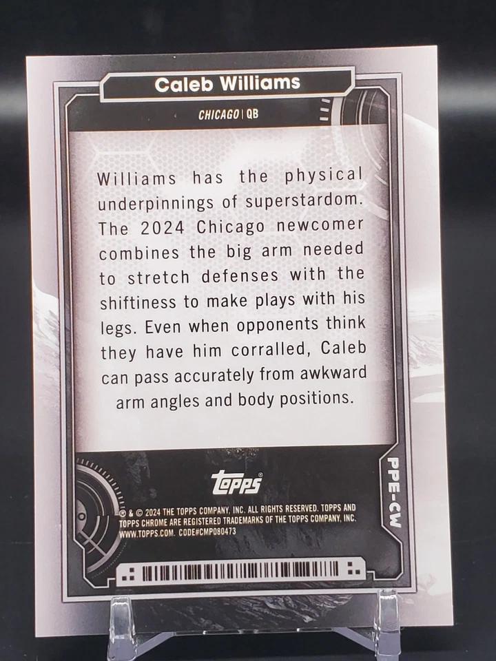 Caleb Williams ***2024 Topps Cosmic Chrome Eris SSP Planetary Pursuit ...