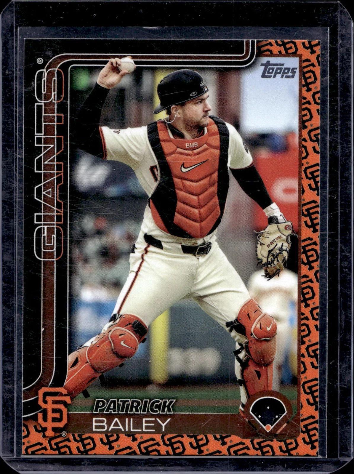 Patrick Bailey 2025 Topps Team Color Border San Francisco Giants 70 ...