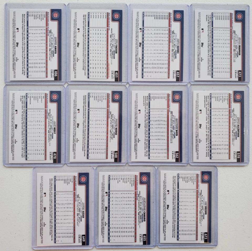 2025 Topps Series 1 & 2 Chicago Cubs Complete Team Border Set SSP 22 ...