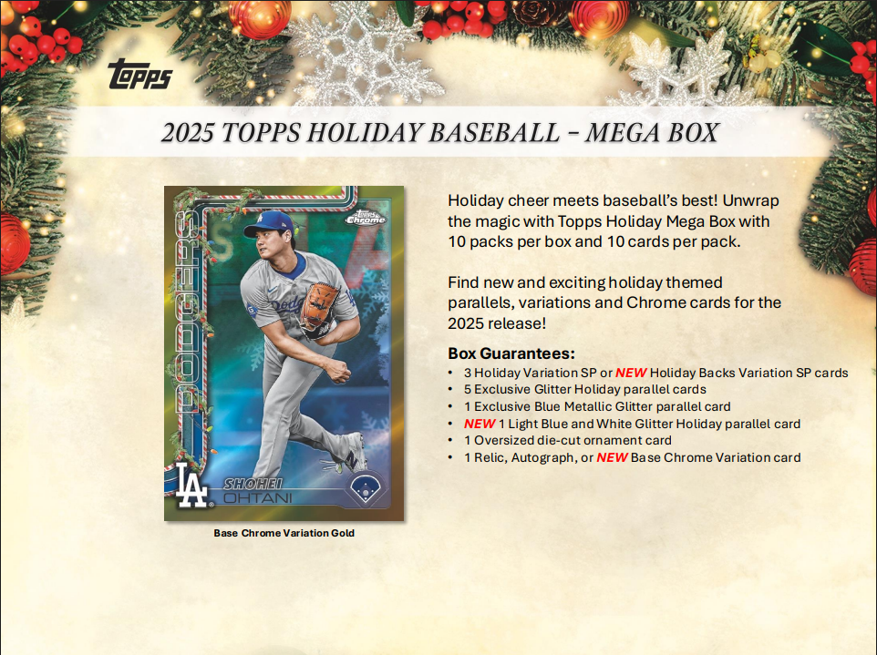 2025 Topps Holiday Baseball Mega Box - Underground Case Breaks
