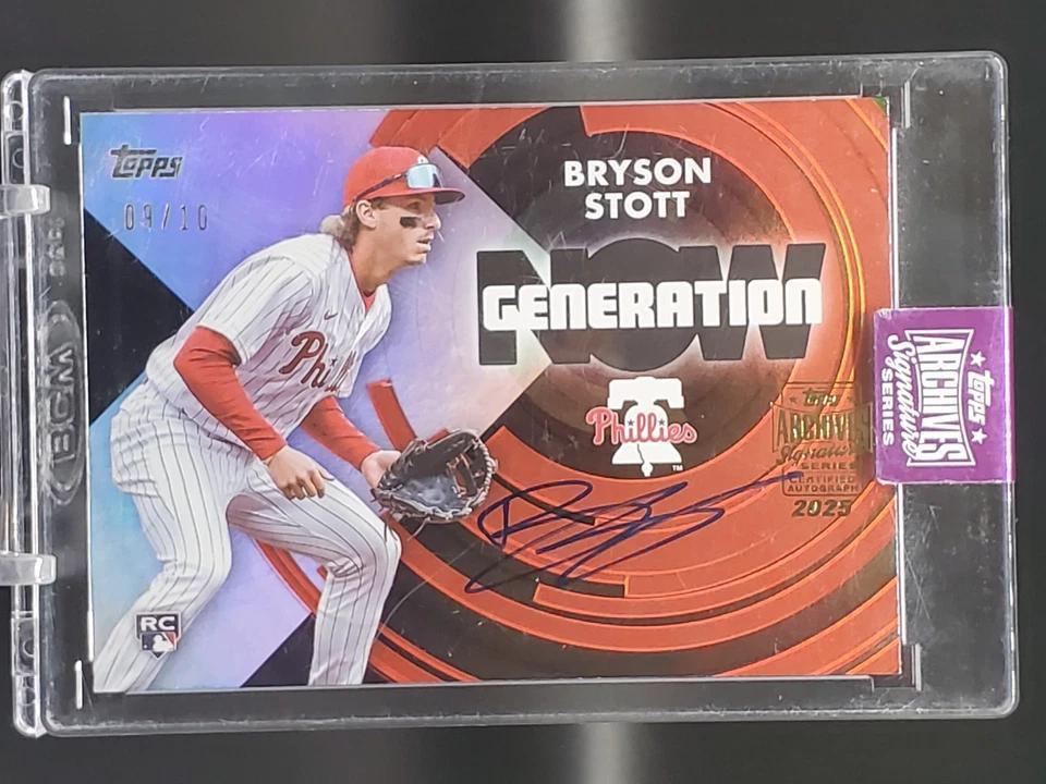 Bryson Stott 2025 Topps Archives Signature Auto /10 Philadelphia ...