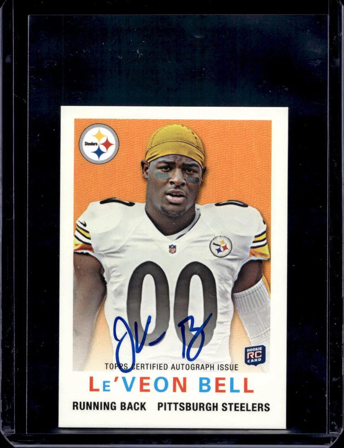 Le’Veon Bell 2013 Topps 1959 Rookie Auto Pittsburgh Steelers 22 ...