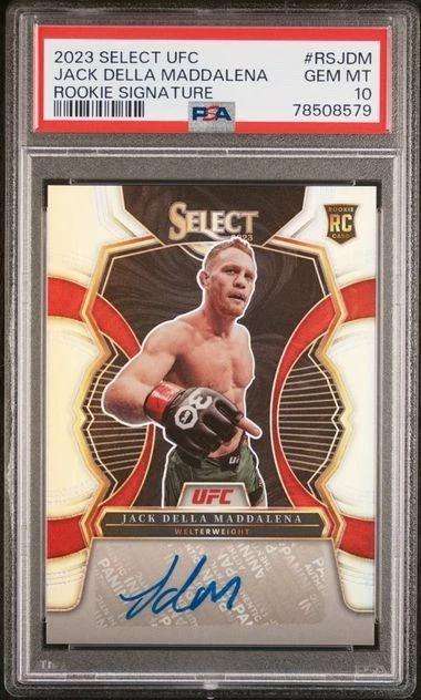 Jack Della Maddalena 2023 Panini Select UFC Silver RC Signature RS-JDM ...