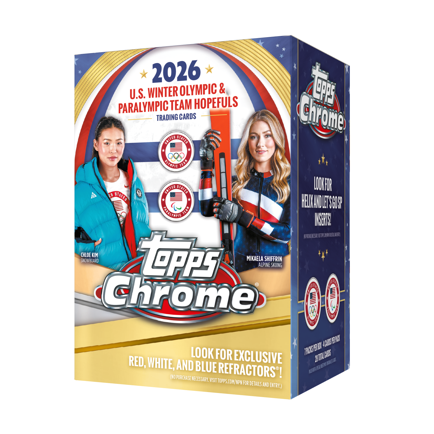 2026 Topps Chrome U.S. Olympic & Paralympic Hopefuls Blaster Box (Pre ...